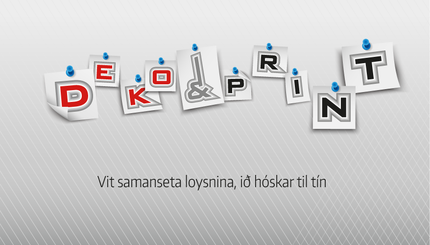 DEKO&PRINT Sp/f - Forsíða